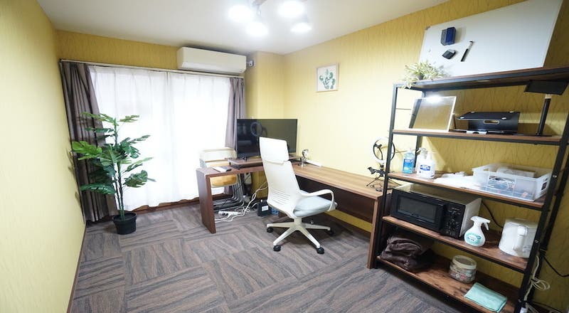 ＜七条新町ミニマルオフィス＞完全個室✨モニター/光Wi-Fiあり！テレワーク/Web会議,面接/撮影