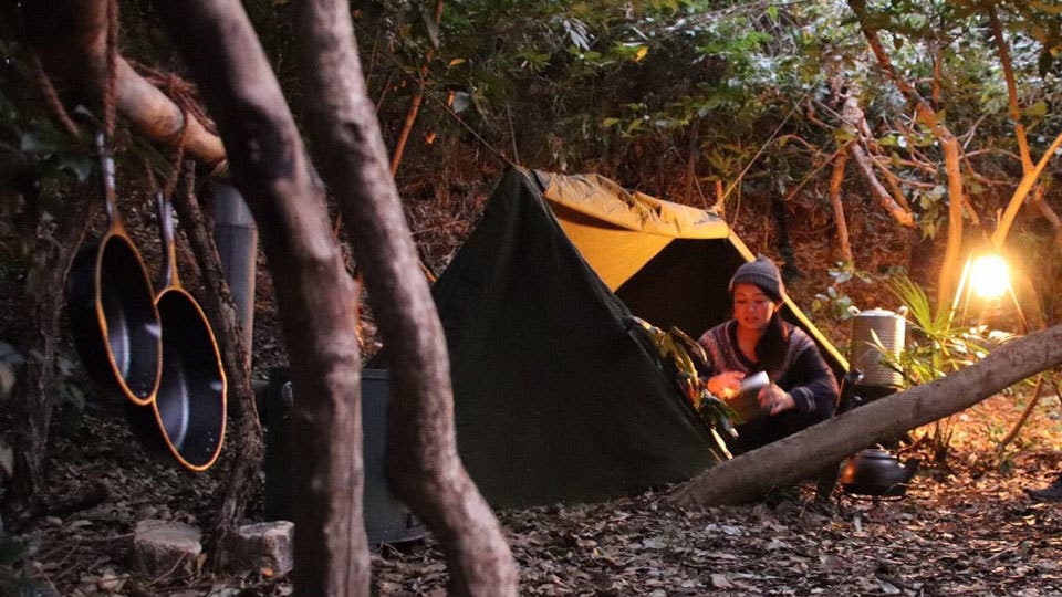 【鎌倉・極楽寺】星がまたたくヒルトップでブッシュクラフト＆キャンプの写真6