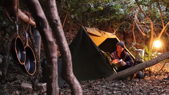 【鎌倉・極楽寺】星がまたたくヒルトップでブッシュクラフト&キャンプの写真6