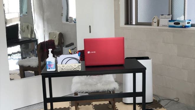 【大きな鏡が魅力】ヘアメイク・カラー診断・マッサージ・フラメンコ・Web会議等に最適な多目的スペースです。の写真5