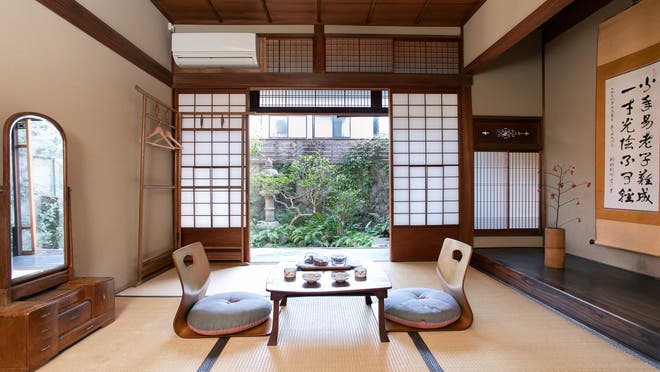 【京都の町家】JR二条駅徒歩15分!雰囲気のある宿泊施設の和室の写真4