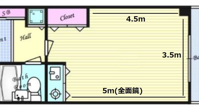 【梅田ドンキホーテ徒歩3分】24時間営業!梅田地域最安値当日予約可能の個室レンタルフットネスジム!全面鏡張!ヨガやパーソナル可能の写真9