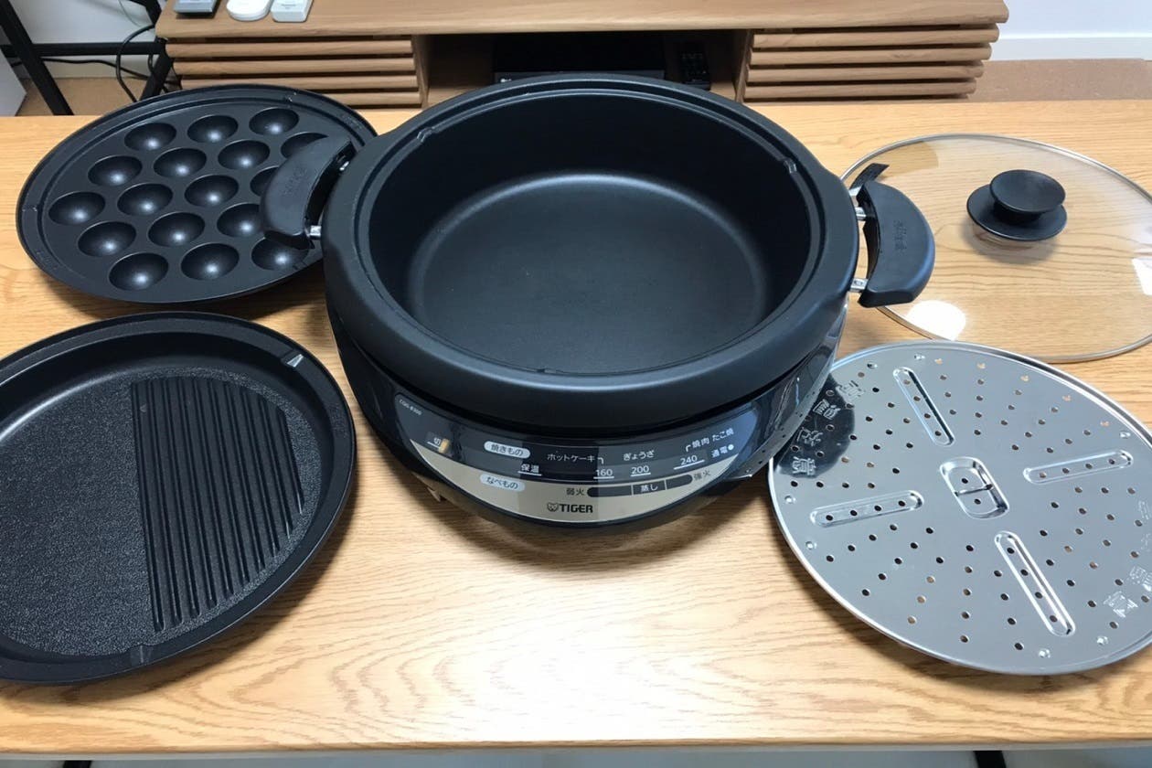 グリル鍋セット（たこ焼き用、波型プレート、深鍋付）の画像1