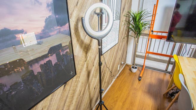 《チサン》飲食OK/博多駅西20出口4分/最大11名/設備無料/光Wi-Fi/リングライト/55インチモニターの写真17