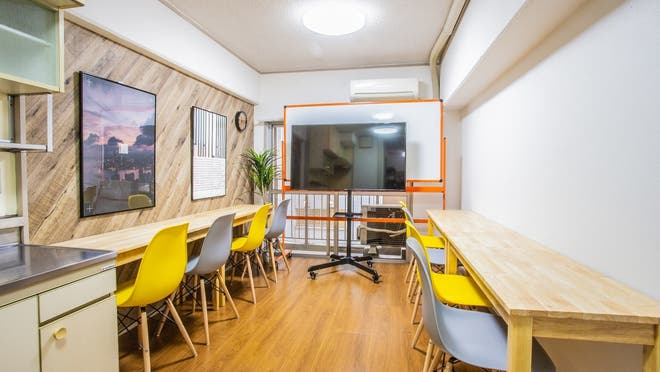 《チサン》飲食OK/博多駅西20出口4分/最大11名/設備無料/光Wi-Fi/リングライト/55インチモニターの写真6