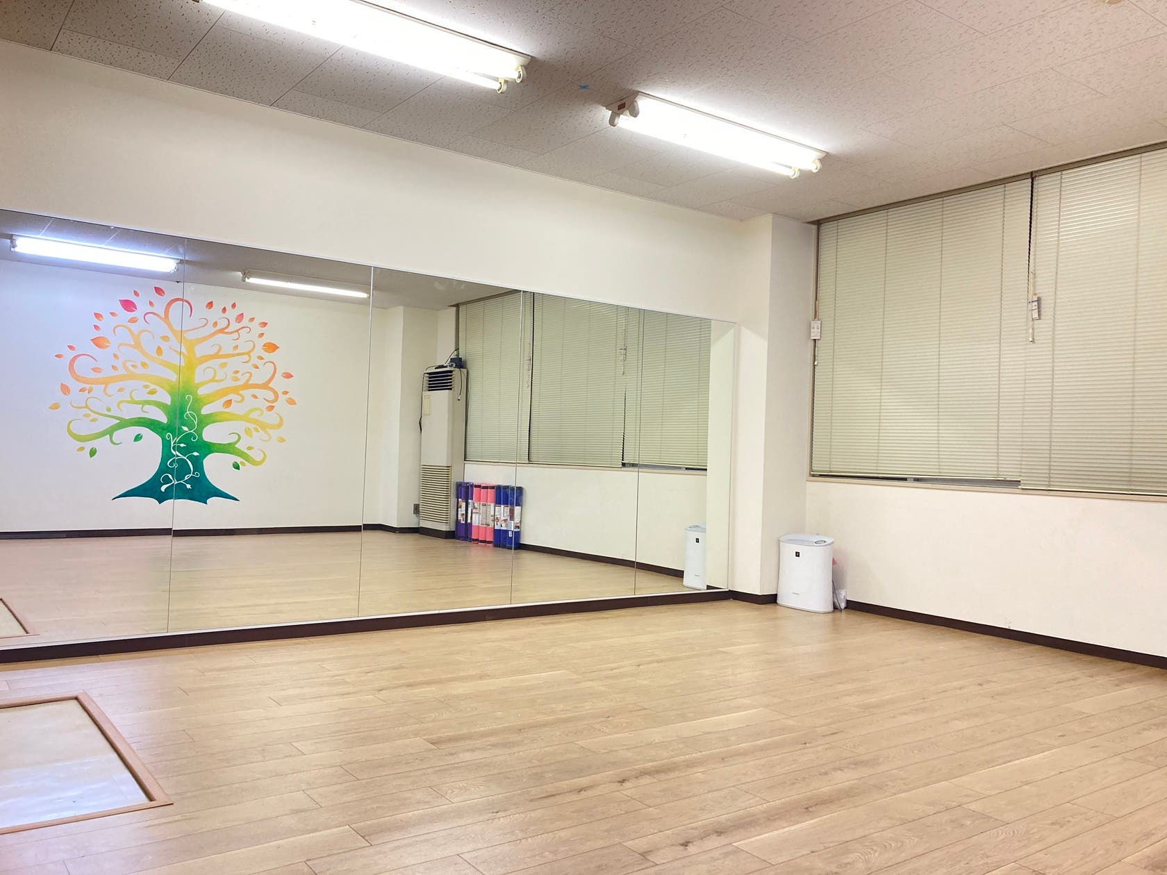 【近鉄奈良駅徒歩1分】ダンスができるレンタルスタジオ/鏡面2面（4.5mと2.7m）/フローリング/ダンス、ヨガ、会議室等の写真12