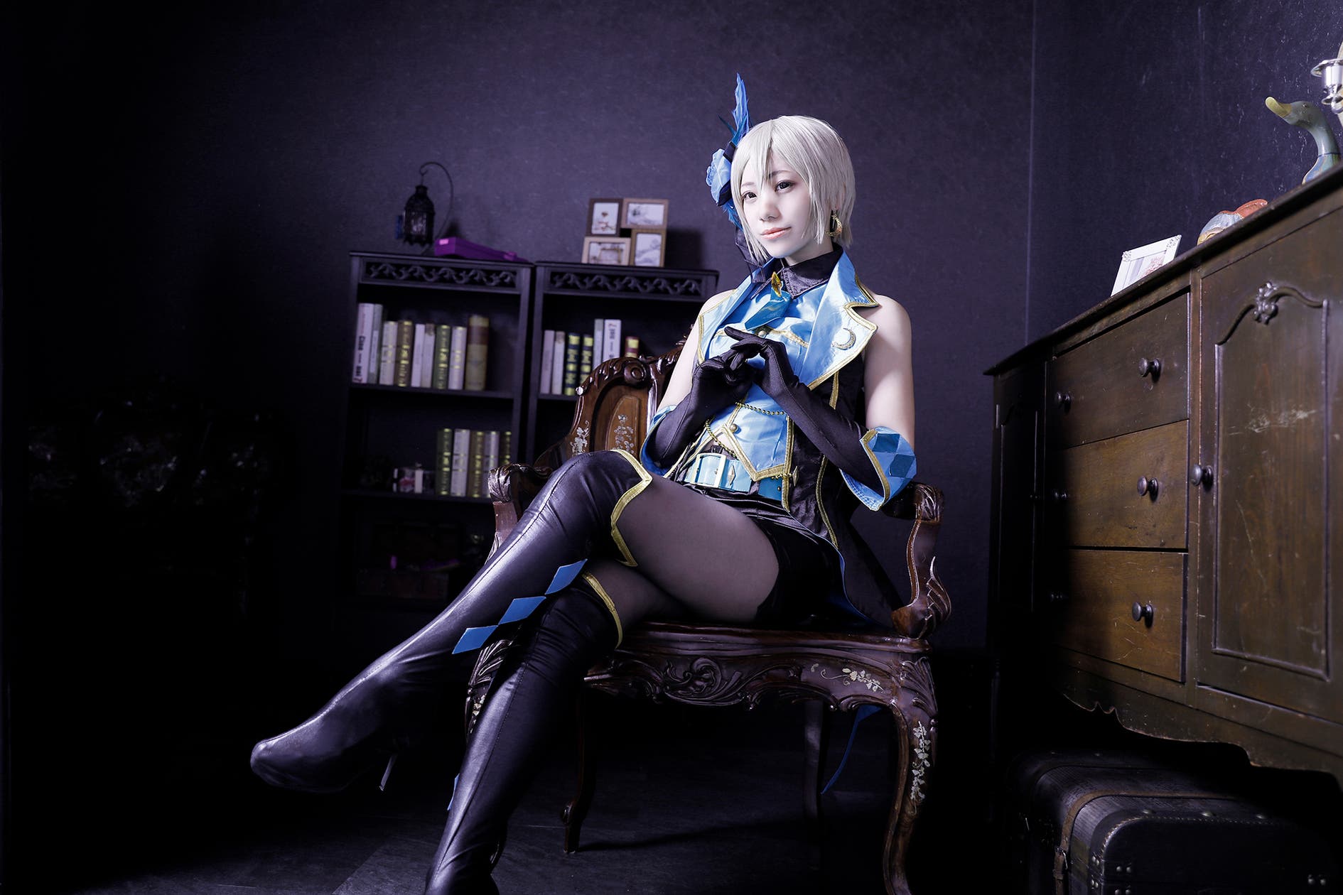 【ココスタジオ日本橋】黒の撮影ルーム📸 換気・定期消毒✨無料WiFi✨コスプレ撮影👚✨の写真19