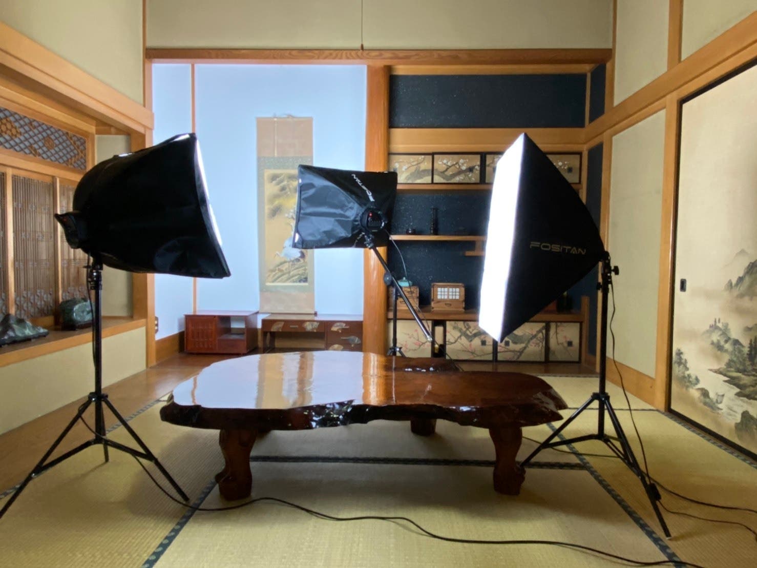 ＊備品貸出し＊照明セット(ソフトボックス３灯､シンクロケーブルやラジオスレーブ等は非対応機種となります）の画像1