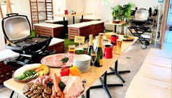 【渋谷駅1分】ビル最上階/多目的イベントスペース/貸切BBQ/誕生会/推し会/キッチン付/ゴミ回収あり/プロジェクター/ステージの写真2