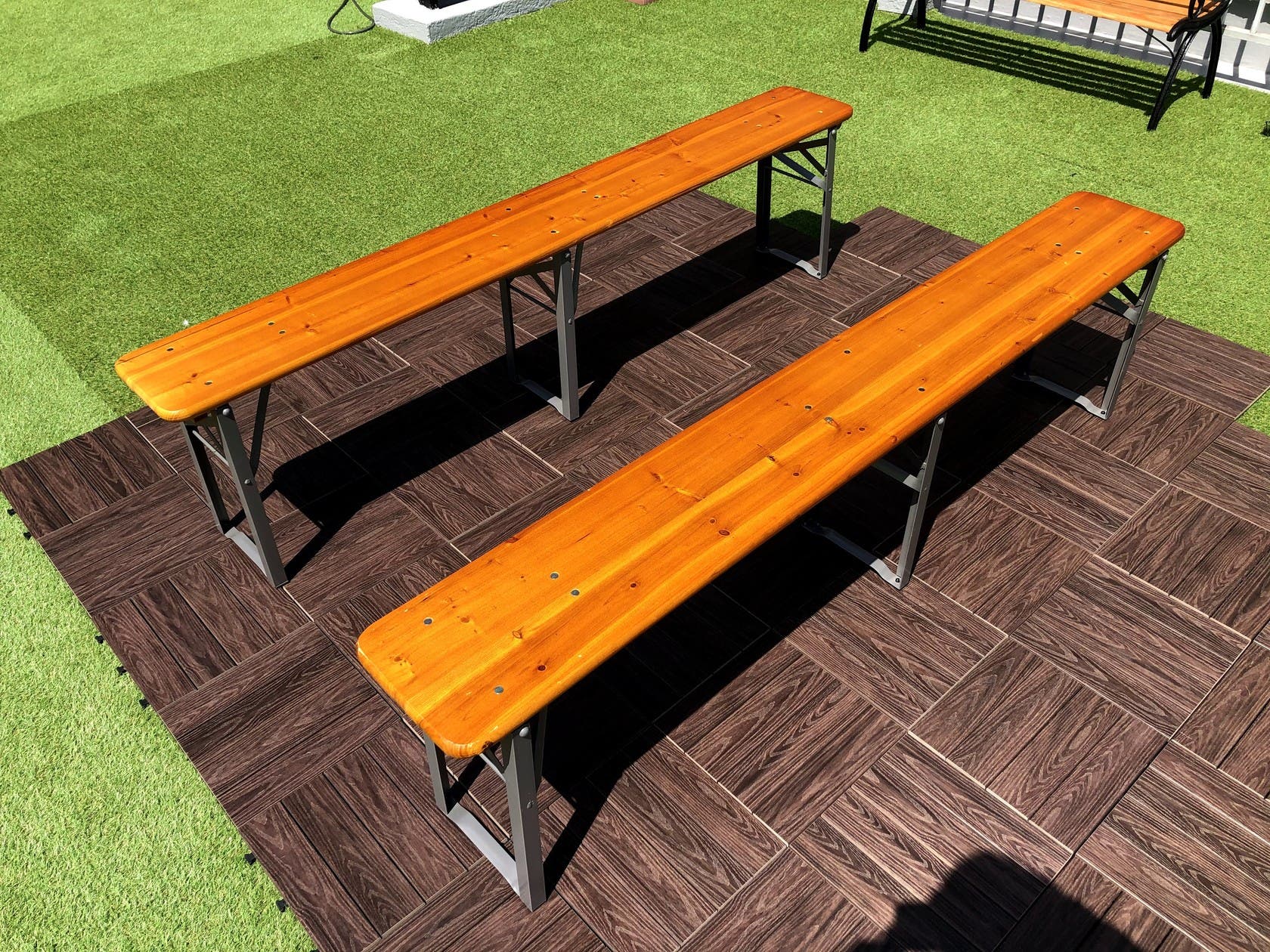 屋上用ビアベンチ2つ(３人掛け×２)の画像1