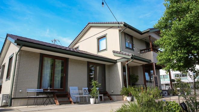 バーベキューも出来る静かな庭の写真1