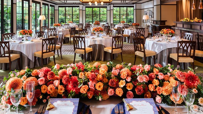 【横浜】オリエンタル 窓の外の緑に癒される会場の写真1