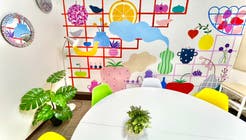『シス@名駅』【名古屋駅徒歩2分!】アーティストが手がけた壁画でおしゃれアート空間●ゆったり8名収容●プロジェクター無料【名駅】の写真2
