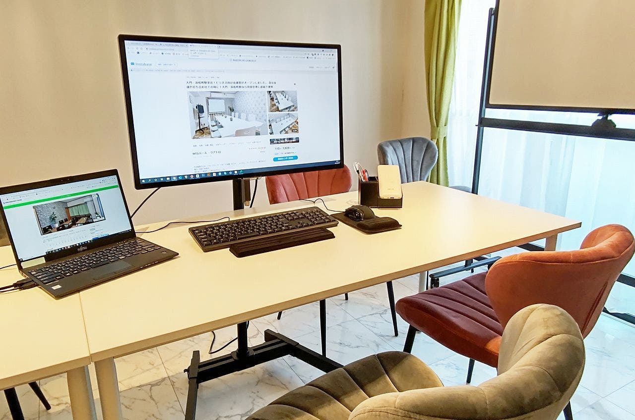 【博多駅P4出口徒歩1分！】WiFi・プロジェクター・モニター・ホワイトボード全て無料！ふれあい貸し会議室 博多A-チンクエの写真12