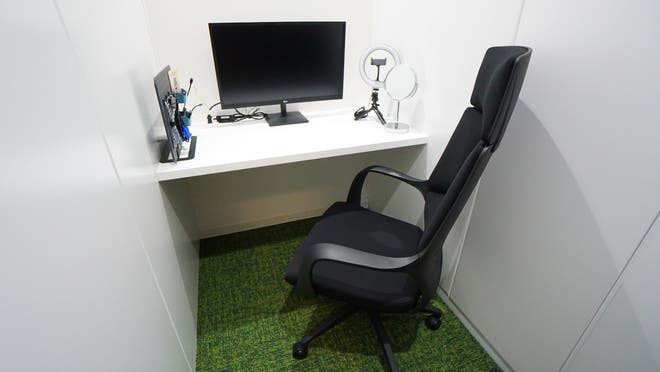 OPENキャンペーン中✨<ODAKYU RENTAL SPACE 本厚木個室C>本厚木駅直結!WiFi/モニター有/Web会議の写真4