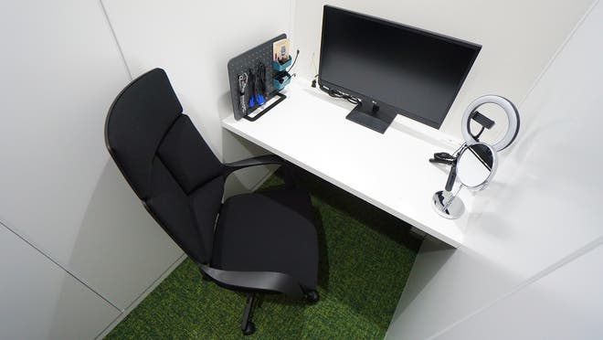 OPENキャンペーン中✨<ODAKYU RENTAL SPACE 本厚木個室C>本厚木駅直結!WiFi/モニター有/Web会議の写真1