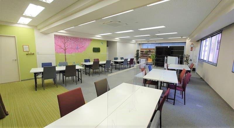 栄/ワークや講座形式のセミナーや会議に最適/安心感あり！コロナ感染防止対策備品セット無料貸出