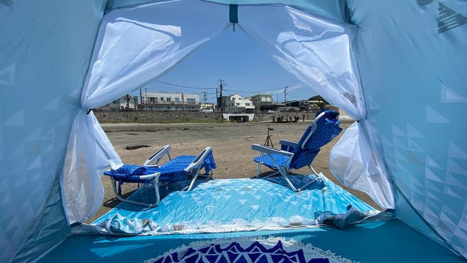 材木座海岸徒歩2分!温水シャワー付き!テント&チェアセットの写真2