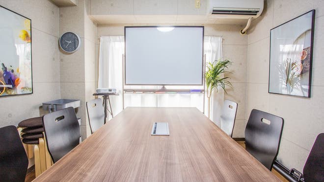 【天王寺駅3分!10名】綺麗な室内!WiFi・プロジェクター・ホワイトボード全て無料!ふれあい貸し会議室 天王寺D-402の写真5
