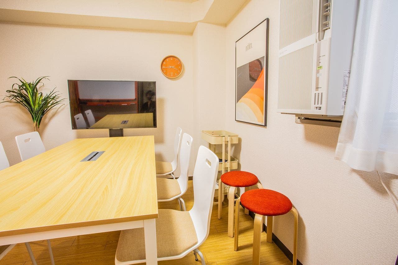 【駒川中野駅2分！8名利用可！】綺麗な室内！WiFi・大型モニター・ホワイトボード全て無料！ふれあい貸し会議室 大阪Fの写真7