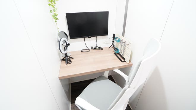 光回線導入<Pao Work 北千住No.2>完全個室⭐️WiFi/モニター/テレワーク/Web会議/面接の写真2