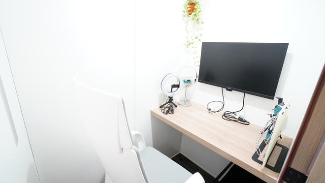 光回線導入<Pao Work 北千住No.4>完全個室⭐️WiFi/モニター/テレワーク/Web会議/面接の写真5