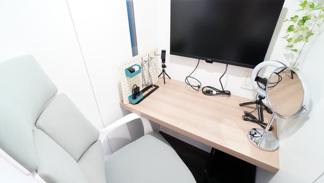 光回線導入<Pao Work 北千住No.7>完全個室⭐️WiFi/モニター/テレワーク/Web会議/面接の写真4