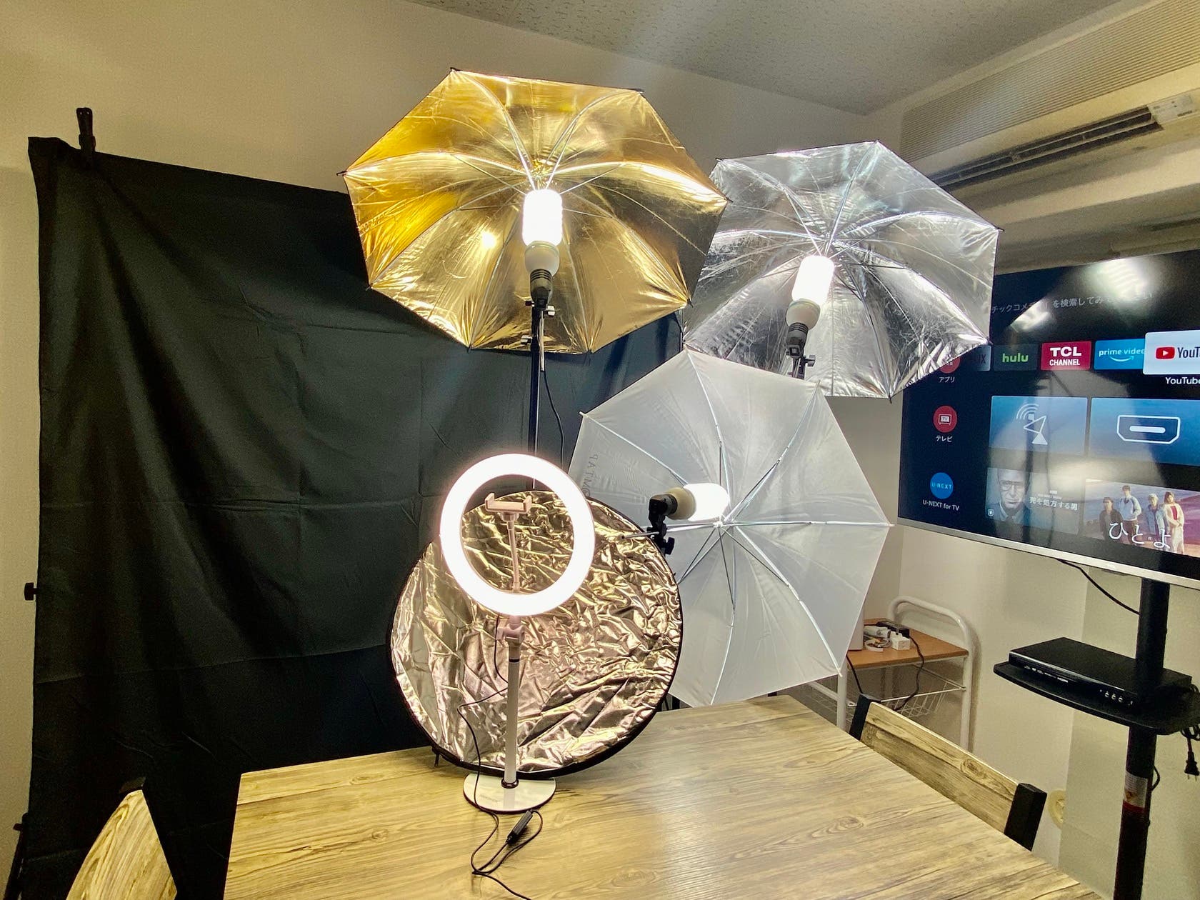 リピート割引有♪【オレガノ高槻駅前】高槻駅90秒！撮影特化/大型テレビ/24H営業/グリーン🍃いっぱいカフェ風スタジオ🌵の写真5