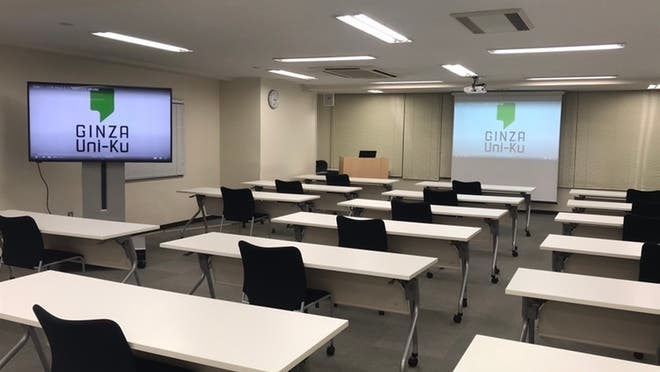 【東銀座駅1分・銀座駅5分】最大収容人数87名の会議室✨|プロジェクター完備✨研修・面接・商談・勉強会に|G301の写真4