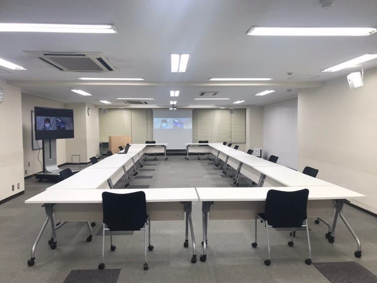 【東銀座駅1分・銀座駅5分】最大収容人数87名の会議室✨｜プロジェクター完備✨研修・面接・商談・勉強会に｜G301の写真7