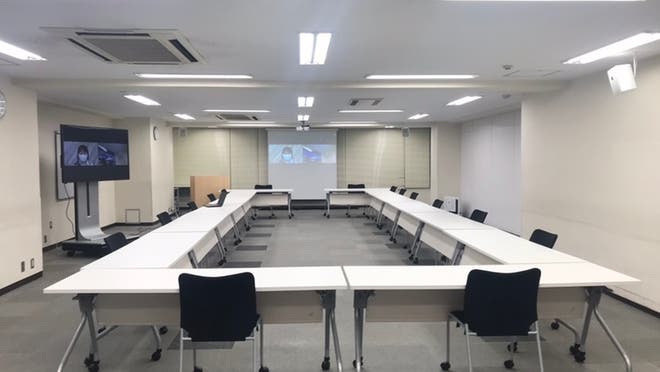 【東銀座駅1分・銀座駅5分】最大収容人数87名の会議室✨|プロジェクター完備✨研修・面接・商談・勉強会に|G301の写真7