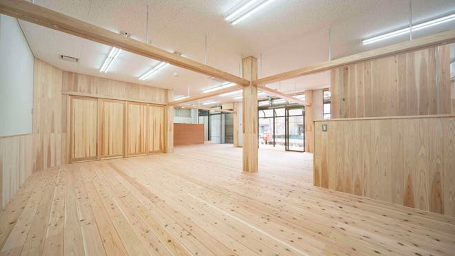 町田市小山にある認可外保育園の天然無垢材園舎の写真2