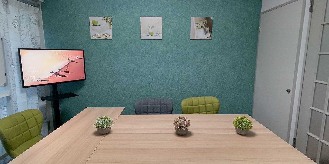 【相模大野駅3分！8名利用可】綺麗な室内！WiFi・大型モニター・ホワイトボード全て無料！ふれあい貸し会議室 相模大野A-セイの写真9