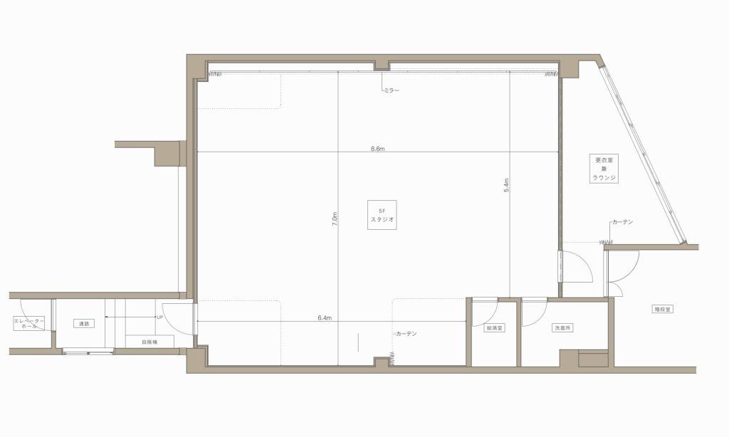渋谷駅から徒歩３分！シンプルで綺麗なスペース！ヨガやダンスレッスン、各種セミナー開催などに！（Aスタジオ）の写真9