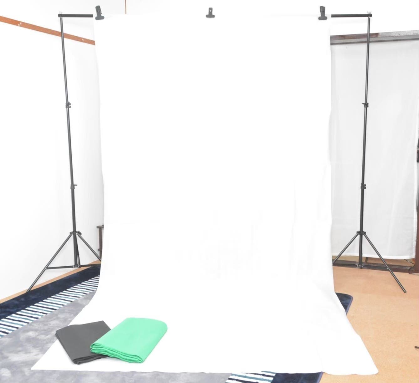 撮影背景セット、照明（２灯）セットの画像1