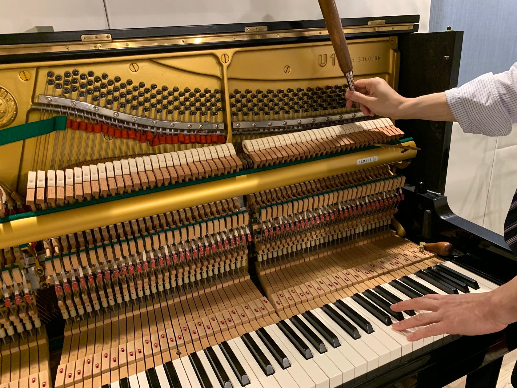 楽器の練習や演奏動画撮影に♪アップライトピアノ付き防音室の写真5