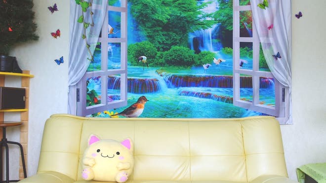 ☆自然光・ダウンライト【リビング】癒しくつろぎスペース(約10帖)★80インチスクリーン取付可能♪の写真14