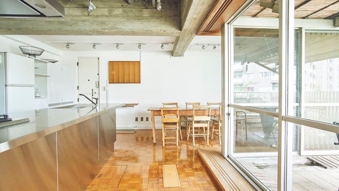 【明治神宮前〈原宿〉、明治通り沿い】NEW OPEN!名作ヴィンテージマンション ビラビアンカの自然光キッチンスタジオの写真7