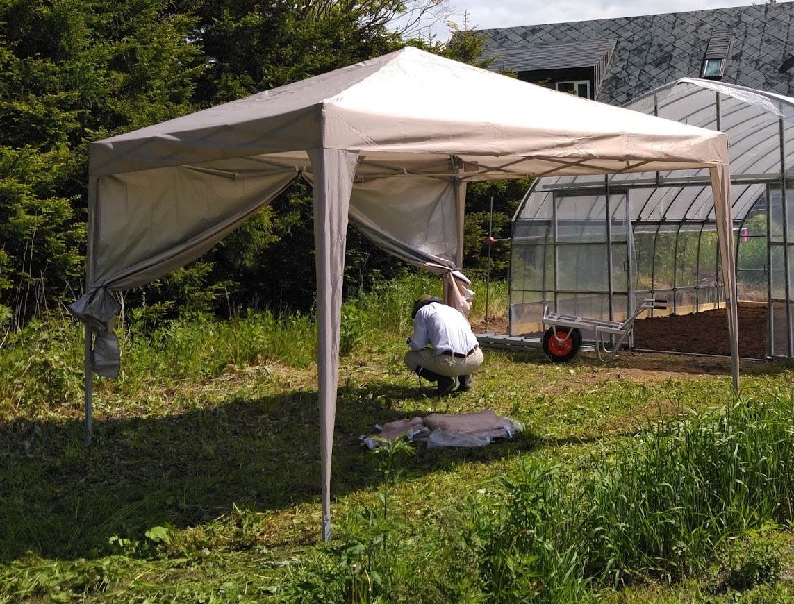 3m×3ｍ４面サードシートつきタープテント貸し出しの画像1