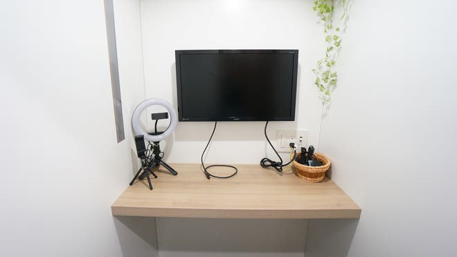 <個室型ワークブース鶴見No.2>京急鶴見駅徒歩2分🚃完全個室⭐️24H⏰Wi-Fi📶モニター🖥️テレワーク/ZOOM/自習の写真2