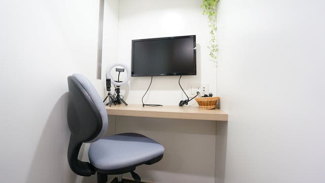 <個室型ワークブース鶴見No.2>京急鶴見駅徒歩2分🚃完全個室⭐️24H⏰Wi-Fi📶モニター🖥️テレワーク/ZOOM/自習の写真4