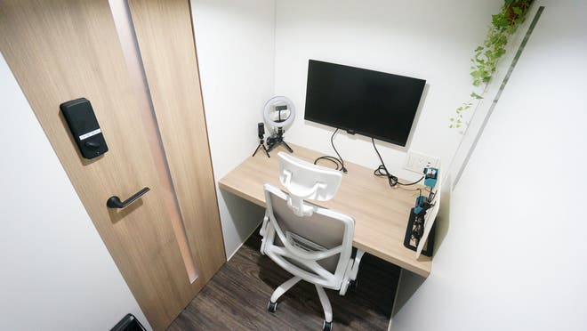 <個室型ワークブース鶴見No.9>京急鶴見駅徒歩2分🚃完全個室⭐️24H⏰Wi-Fi📶モニター🖥️テレワーク/ZOOM/自習の写真3