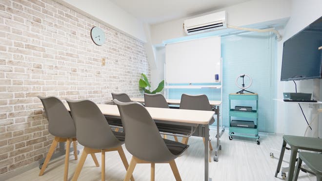 【マイスぺ24四ツ橋スペース】★NEW 貸会議室8名可★四ツ橋駅3分 西大橋駅3分★高速WiFi★40型TV★1階ゴミ捨て可の写真4