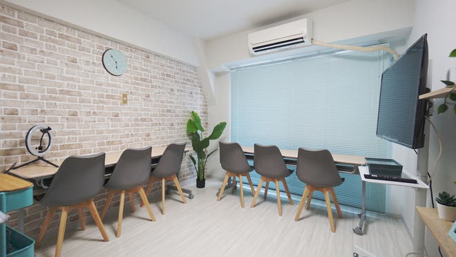 【マイスぺ24四ツ橋スペース】★NEW 貸会議室8名可★四ツ橋駅3分 西大橋駅3分★高速WiFi★40型TV★1階ゴミ捨て可の写真6