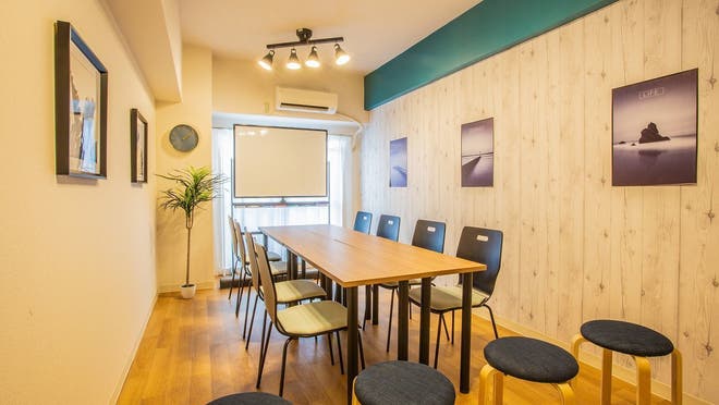 【肥後橋駅3分!12名利用可!】綺麗な室内!WiFi・プロジェクター・ホワイトボード全て無料!ふれあい貸し会議室 肥後橋Aの写真7