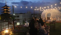 東寺を眺める最高の景観!ホステル屋上貸切スペース!飲み会、グランピング、各種イベント等向け!の写真2