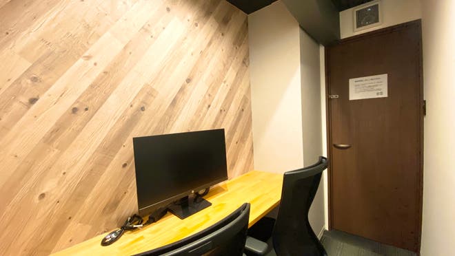 ★NEW★【駒込2分】2名用個室ブース。Zoom会議、PC作業、動画撮影、勉強等。超高速WIFI 2Gbps(C-2)の写真2