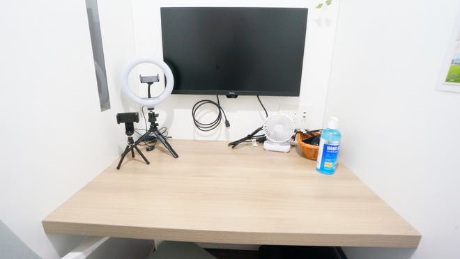 <ミニマルワークスペース南森町No.7>南森町駅徒歩5分!Wi-Fi完備!モニターあり/テレワーク/Web会議/面接の写真6