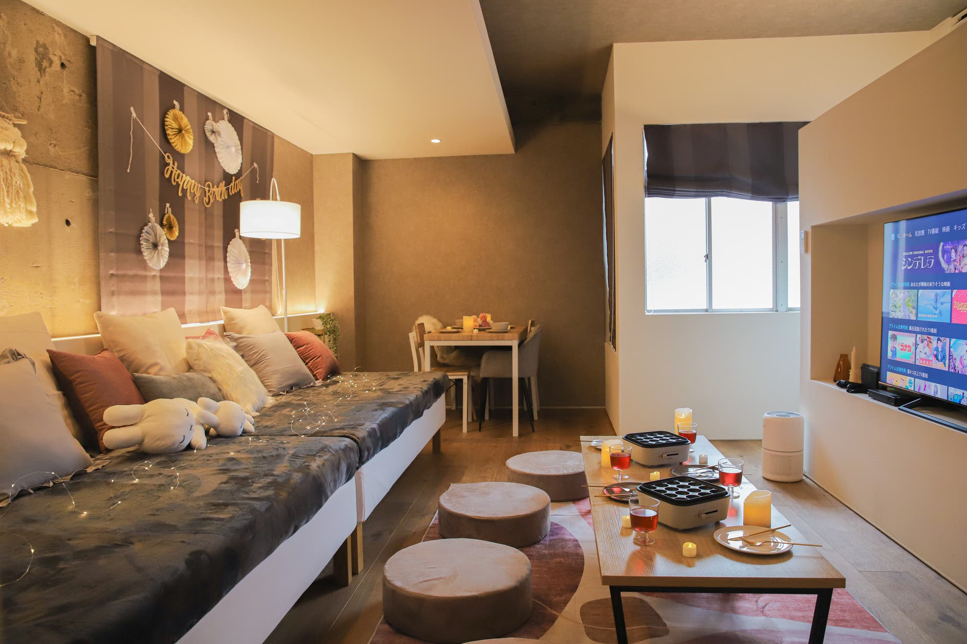 コスパ最強😍超デカTV/大人気ゲーム機＆動画視聴/ボドゲ＆マダミス/女子会・推し会/タコパ/デザイナーズ空間の写真13