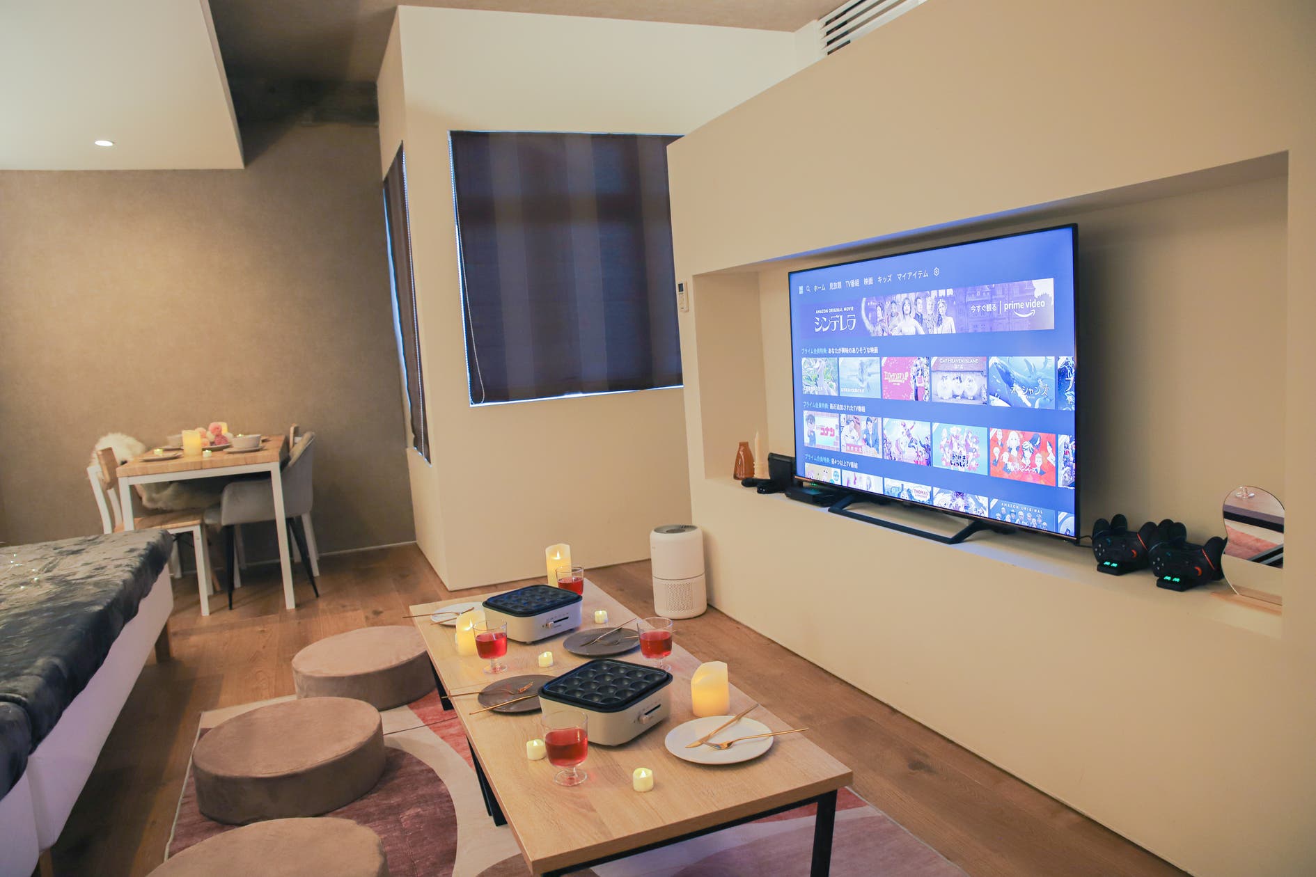 コスパ最強😍超デカTV/大人気ゲーム機＆動画視聴/ボドゲ＆マダミス/女子会・推し会/タコパ/デザイナーズ空間の写真7